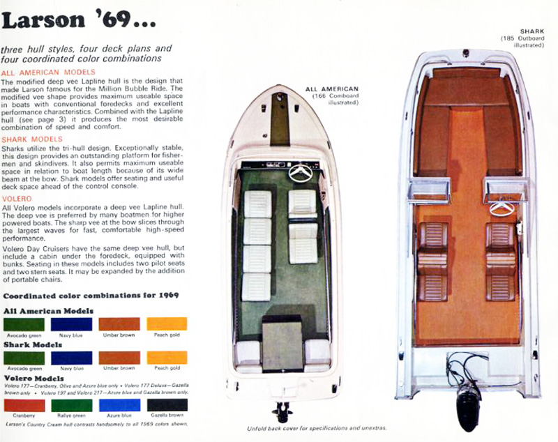 1969 Larson Brochure Page 20 | Endless Boating Forums