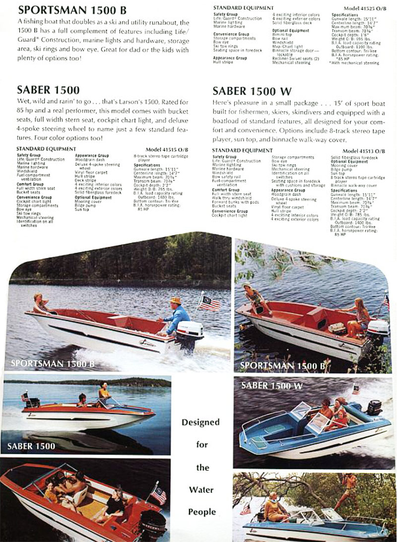 1972 Larson Brochure Page 4 | Endless Boating Forums