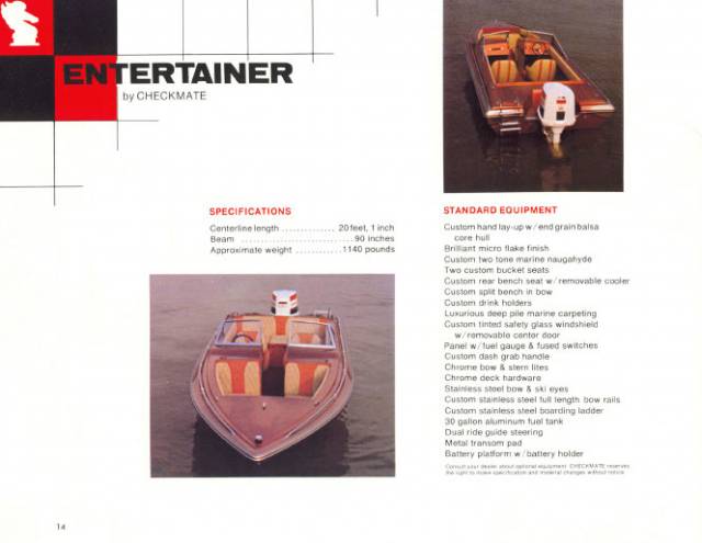 1980 Checkmate Brochure Page 14 | Endless Boating Forums