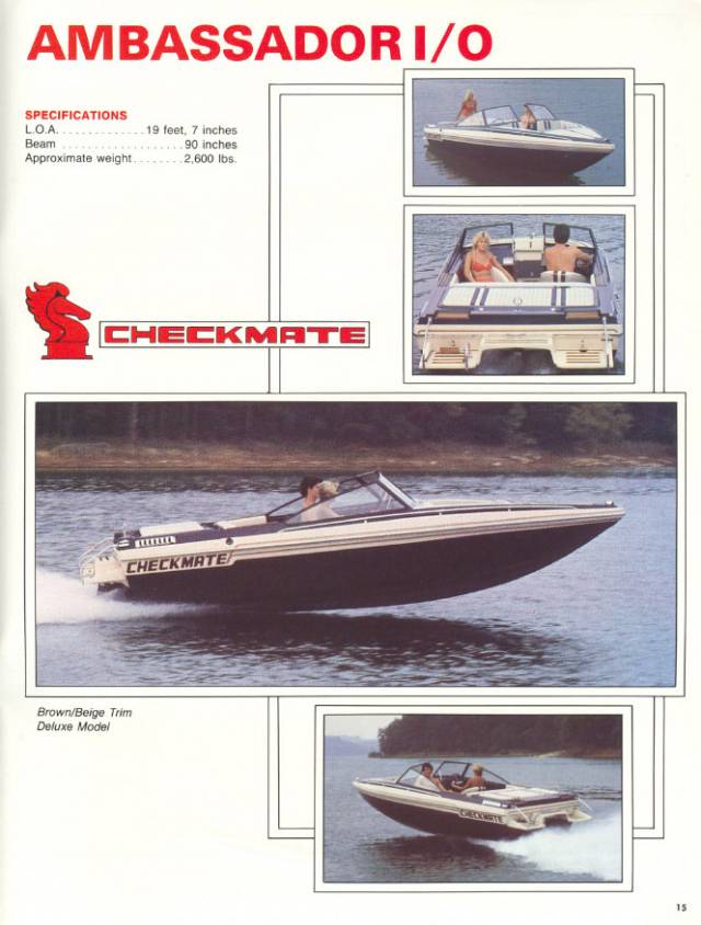 1986 Checkmate Brochure Page 15 | Endless Boating Forums