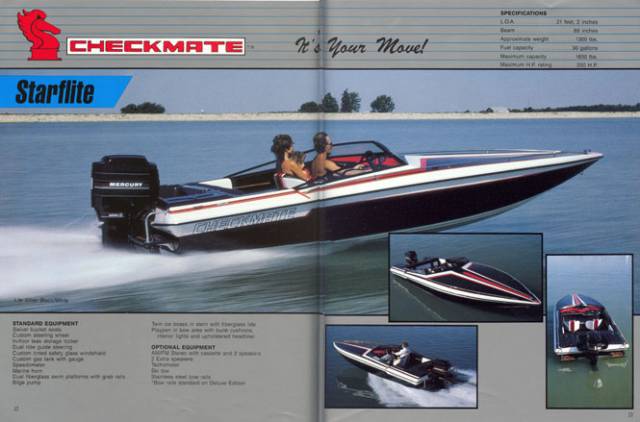 1987 Checkmate Brochure Page 12 & 13 | Endless Boating Forums