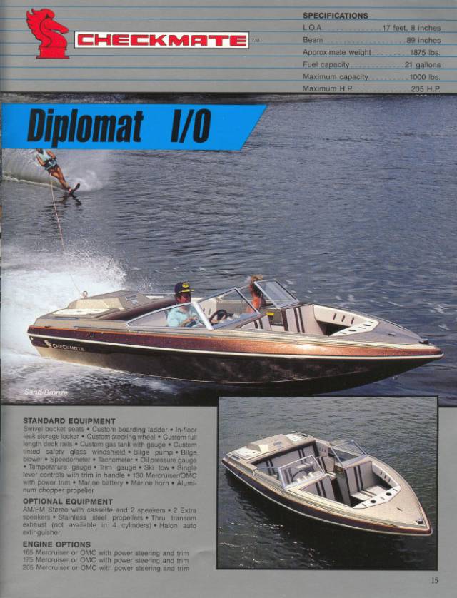 1987 Checkmate Brochure Page 15 | Endless Boating Forums