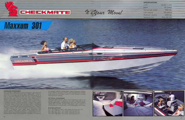 1987 Checkmate Brochure Page 30 & 31 | Endless Boating Forums