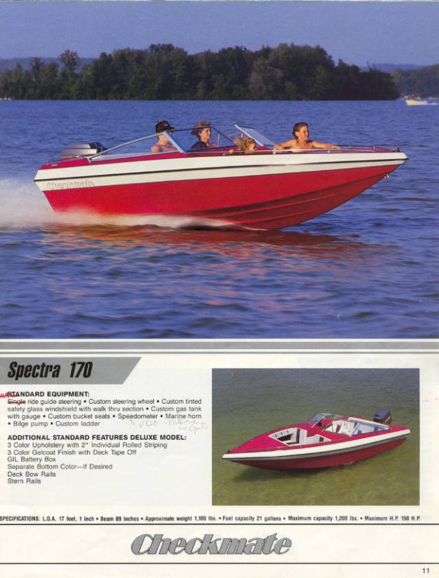 1988 Checkmate Brochure Page 11 | Endless Boating Forums