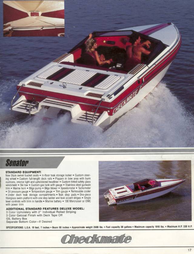 1988 Checkmate Brochure Page 17 | Endless Boating Forums
