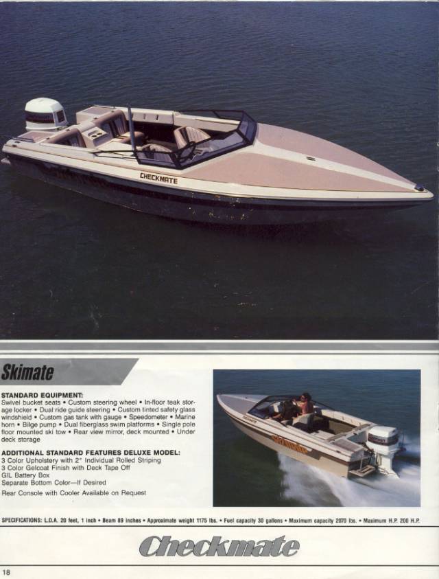 1988 Checkmate Brochure Page 18 | Endless Boating Forums