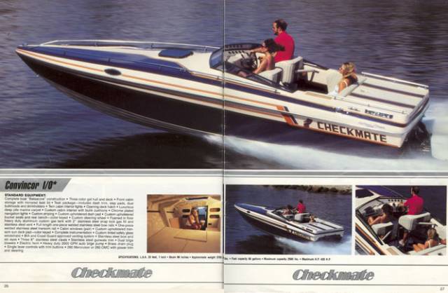 1988 Checkmate Brochure Page 26&27 | Endless Boating Forums