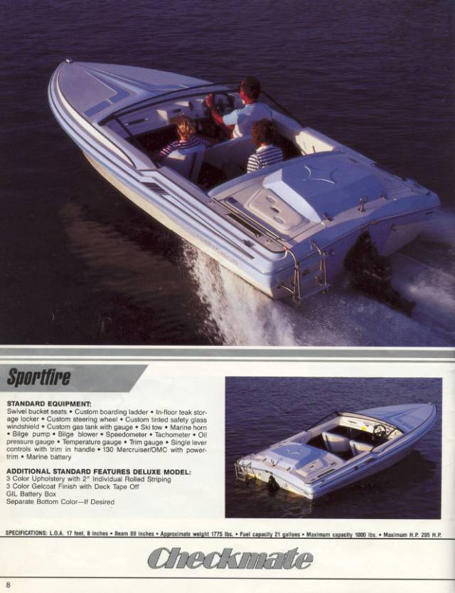 1988 Checkmate Brochure Page 8 | Endless Boating Forums