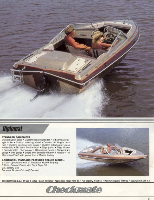 1988 Checkmate Brochure Page 9 | Endless Boating Forums