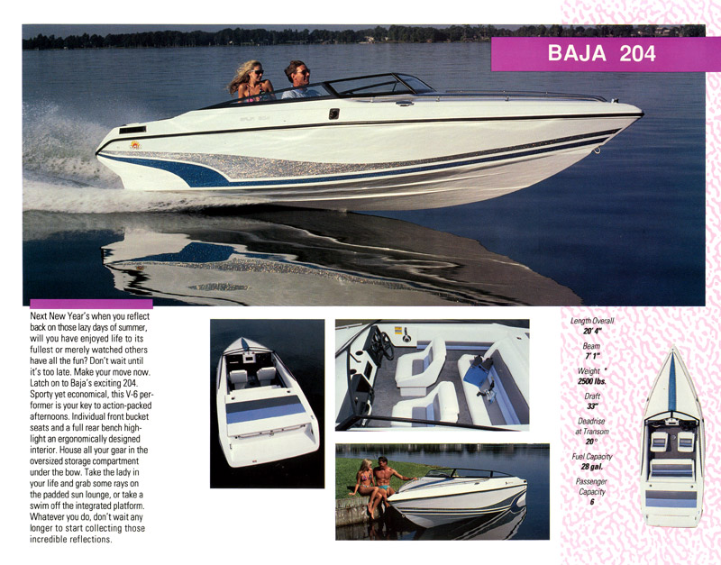 1991 Baja Brochure Page 24 | Endless Boating Forums